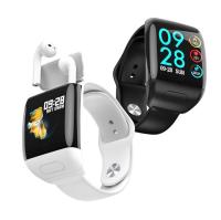 China 2 In 1 0.5inches TFT Fitness Tracker Smartwatch 150mAh With TWS Earbuds for sale