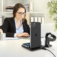 China QC3.0 Phone And Computer Accessories 15W 4 In 1 Wireless Charging Station for sale