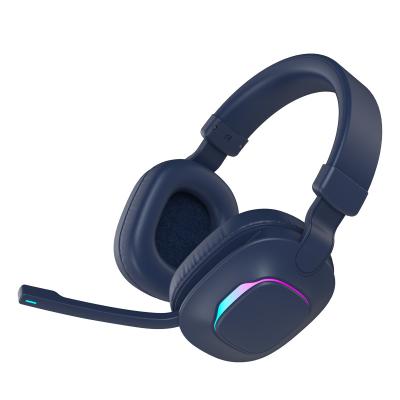 China Low Latency Gaming Wireless Headphones Invisible Boom Bluetooth V5.2 With RGB Light for sale