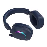 China Low Latency Gaming Wireless Headphones Invisible Boom Bluetooth V5.2 With RGB Light for sale