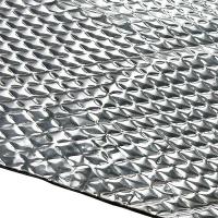 China 2mm Damping Vibration Pad with Rhombic Polished Aluminum Surface for Automotive Sound and Heat Insulation for sale