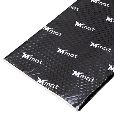 China 2mm Environmentally Friendly Vibration Damping Pad with Rhombic Printed Aluminum Foil for Automotive Noise Reduction for sale
