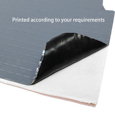 China 2mm Environmentally Damping Pad Square Embossing Automotive Sound and Heat Insulation for sale