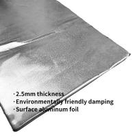 China 2.5mm Automotive Damping Pad with Glossy Aluminum Surface - Butyl Rubber Vibration Reduction for Car Sound Insulation for sale