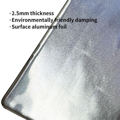 China 2.5mm Aluminum Surface Vibration and Noise Reduction Pad - Automotive Sound Insulation Mat with IATF 16949 Certification for sale