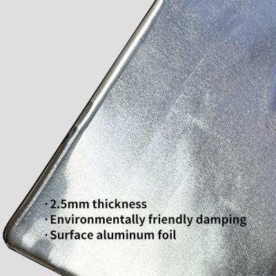 China 2.5mm Glossy Aluminum Foil Damping Vibration Reduction Pad for Automotive Sound Insulation for sale