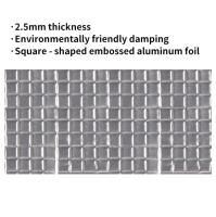 China 2.5mm Glossy Aluminum Embossed Automotive Damping Pad with IATF 16949 Certification for Noise Reduction for sale