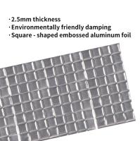 China 2.5mm Aluminum Foil Car Sound Deadening Mat Vibration Reduction Pad Butyl Rubber for sale