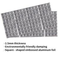 China 2.5mm Automotive Square Embossed Vibration Damping Pad for Sound and Heat Insulation for sale