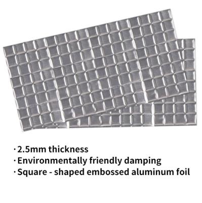 China 2.5mm Automotive Square Embossed Vibration Damping Pad for Sound and Heat Insulation for sale