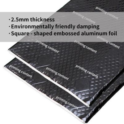 China 2.5mm Aluminum Foil Automotive Vibration Damping Pad Sound Deadener for Car Noise Reduction for sale