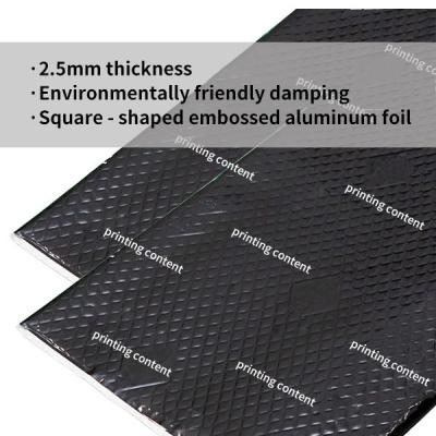 China 2.5mm Automotive Vibration Damping Pad - ROHS Certified Butyl Rubber Sound Insulation Mat with IATF 16949 Quality for sale