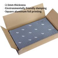 China 2.5mm Car Sound Deadening Mat Aluminum Foil Butyl Rubber Noise Insulation Pad for sale