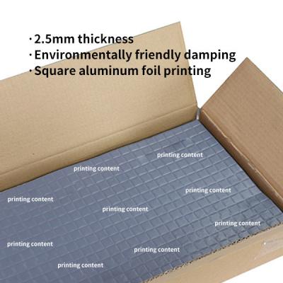 China 2.5mm Automotive Sound Deadener Heat Insulation Damping Pad Aluminum Foil ROHS for sale
