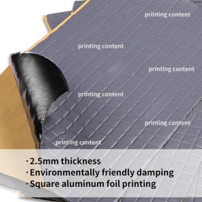 China 2.5mm Automotive Vibration Damping Pad - ROHS Certified Butyl Rubber Sound Proofing Mat with IATF 16949 Quality for sale