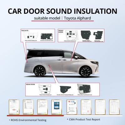 China Toyota Alphard Car Door Sound Insulation Kit 3-Layer Noise Reduction Custom Fit for sale