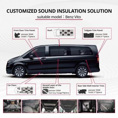 China Benz Vito Custom Sound Insulation Kit Full Car Coverage Pioneer 504 505 Noise Reduction for sale