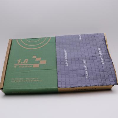 China Gran Turismo 3mm Car Sound Deadening Mat 12 Sheets 11.8sqft Butyl Rubber for sale