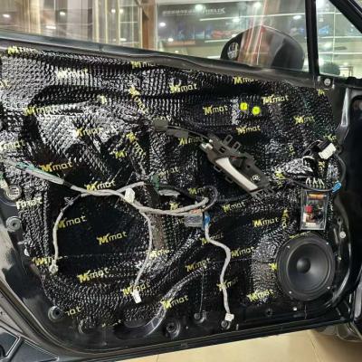 China Butyl Rubber Car Sound Deadening Mat 2.0mm Vibration Damping Noise Control for Body Panels for sale