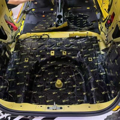 China Butyl Rubber Car Sound Deadening Mat 2mm Thick Peel and Stick Waterproof Automotive Sound Insulation for sale