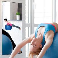China Color Fitness Workout Smart Mirror Silver Or Black Frame for sale