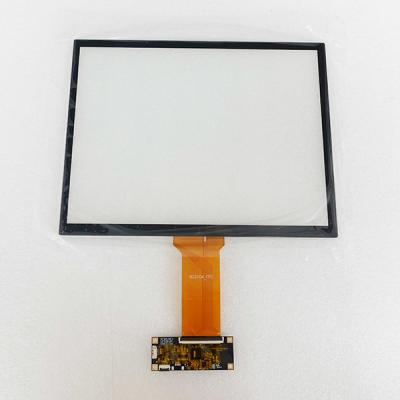 China Anti Fingerprint PCAP GFF 17 Inch Touch Panel Sputtering ITO Pattern for sale