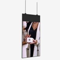 China Shop Window Signage Stretched Bar Display 37 Inch IP4X Degree Dual Screen for sale