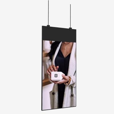 China Shop Window Signage Stretched Bar Display 37 Inch IP4X Degree Dual Screen for sale
