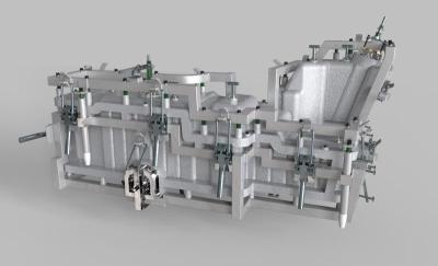 China 500L Fuel Plastic Tank Mold , Full Framework Heavy Clamps Rotomolding Molds for sale