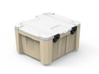 China Rotomolded Parts Double Wall Plastic Cooler 150L Ice Box With Lock System for sale