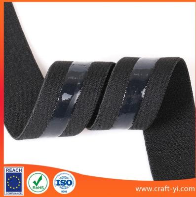 China Stretchy Silicone Elastic Tape No Slip for Garment Accessory Headband 15mm 25mm 30mm Width for sale