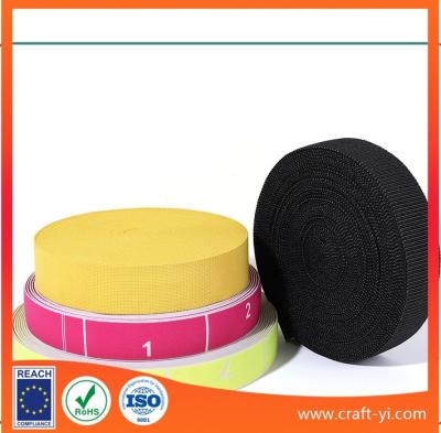 China Anti-Slip Yoga Belt Elastic High Bounce Squat Fitness Band 150cm Digital Jacquard for sale