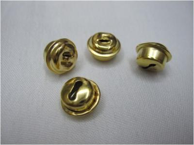 China Gold Jingle Bell 50mm Christmas Decoration Bulk Supplier for Holiday Crafts for sale