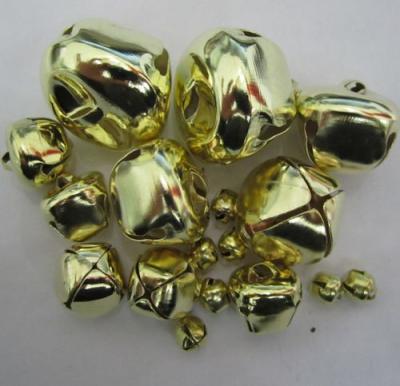 China Small Jingle Bells 50 Pack 20mm Brass Craft Bells for DIY Projects for sale