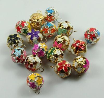 China colorful small folwer jingle bells for sale