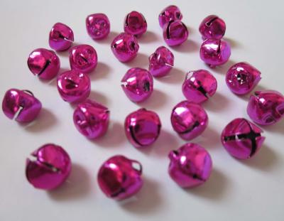 China Small Metal Cross Jingle Bell Pink Color 1 Inch 50 Pcs Bulk Supplier YCY Factory for sale