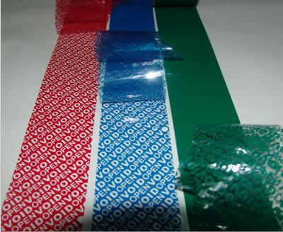 China Tamper Sealing Tape 50mm x 100m High Security Adhesive Roll for sale
