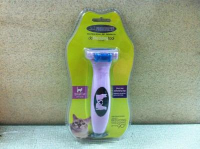 China 1.75 inch Pet Cat Deshedding Tool for Long and Short Hair Grooming for sale