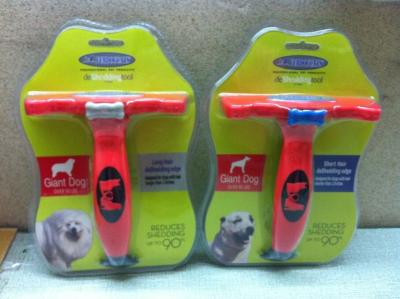 China 5 Inch Comb Long Hair Short Hair Pet Dog Deshedding Tool Efficient Grooming for sale