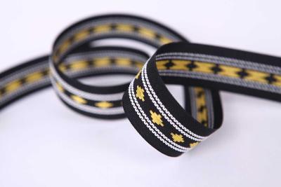 China 25mm Wide Jacquard Woven Non-Slip Elastic Belt for Anti-Slip Safety for sale
