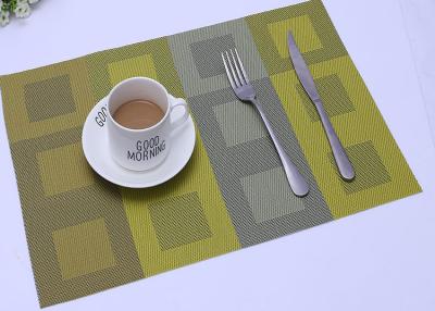 China Textilene Plain Vinyl Mesh Fabric Table Mat Waterproof Placemat for Coffee Shop Restaurant Use for sale