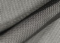 China 240gsm 300D Black Wavy Curved Plain Polyester Air Mesh Fabric for Laundry Bags and Net Pockets for sale