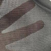 China 240gsm 300D Black Wavy Curved Plain Polyester Air Mesh Fabric for Laundry Bags and Net Pockets for sale