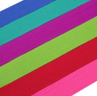 China Solid Color Thickened Terylene Cotton Webbing Plain Weave Canvas Bag Shoulder Belt 5cm for sale