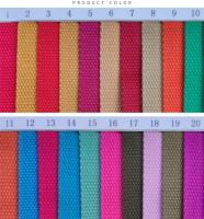 China Solid Color Thickened Terylene Cotton Webbing Plain Weave Canvas Bag Shoulder Belt 5cm for sale