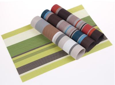 China Textilene Fabric Placemat Waterproof Oil Proof UV Resistant Table Mat 30x45cm for sale