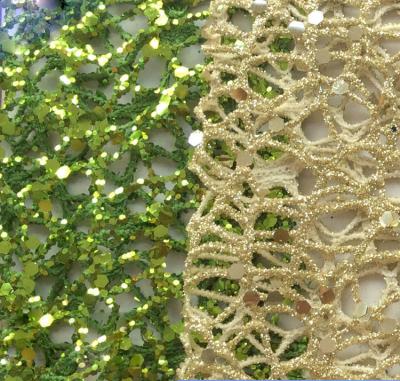 China Bronzing Jacquard Fabric for Silk Net Web Processing Powder Effect 150cm for sale