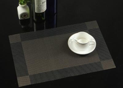 China PVC Textilene Placemat 30x45cm Heat Resistant Dining Table Mat for Hotel Home Use for sale