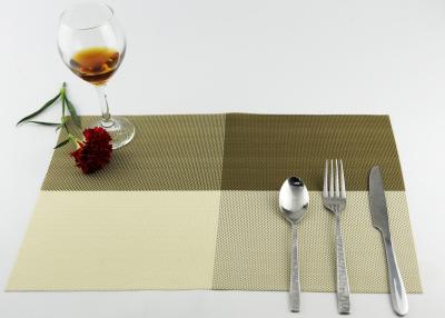 China PVC Textilene Placemat 45x30cm Heat Resistant Home Hotel Dining Table Mat for sale