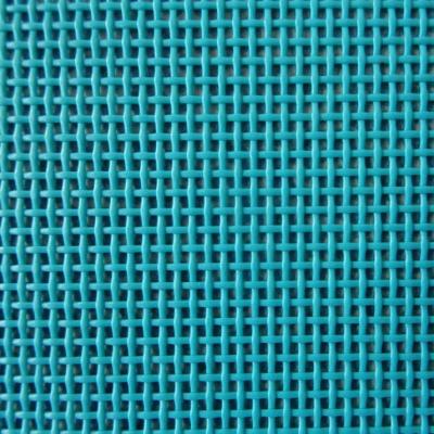 China Vinyl Coated Polyester Mesh Fabric Textilene Safety Screen 2x2mm 180gsm for sale